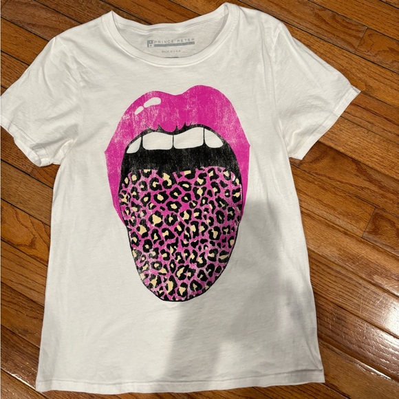 Prince Peter Collection | Tops | Prince Peter Lips And Leopard Tongue T ...